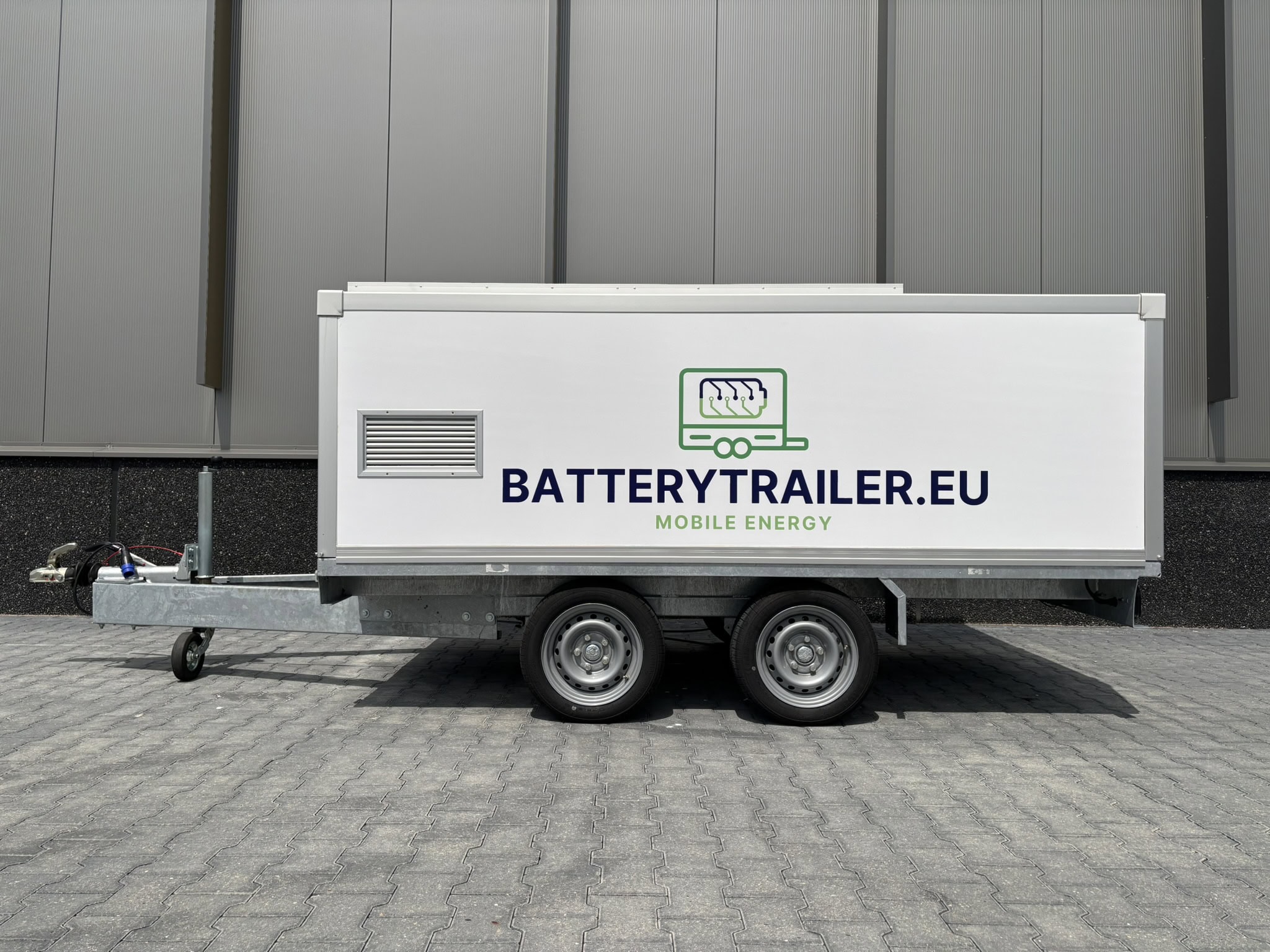 Mobile battery rental for construction & events | Battery Trailer